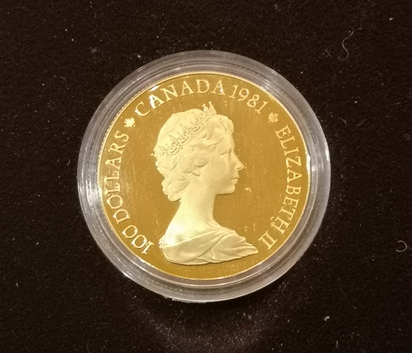 100 dollars Elizabeth II Ô Canada 1981. - Achat Or en Belgique