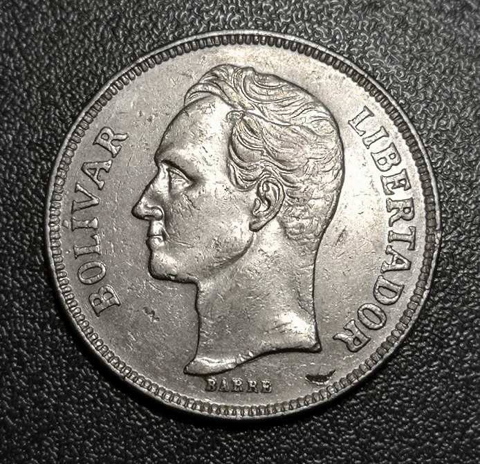 5 bolivars 1973. - Achat Or en Belgique