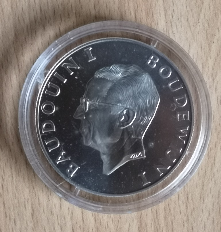 Médaille en argent du roi Baudouin 1er prestation de Serment. - Achat ...